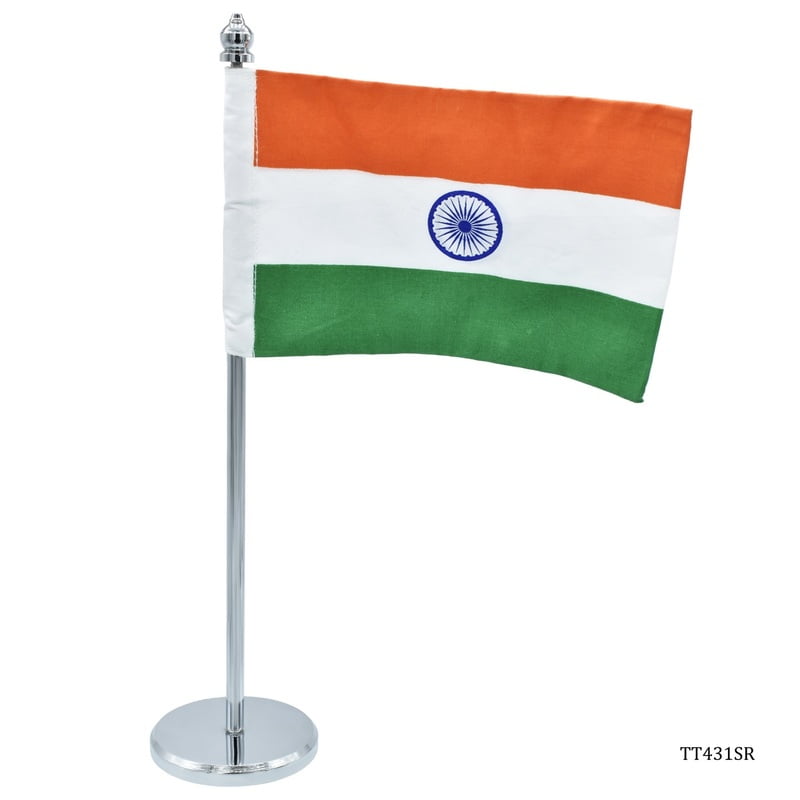 Table Top Flag Long Silver 11 Inch TT431SR (JG)