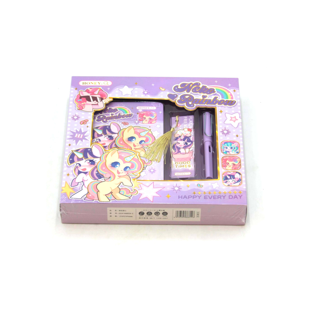 fancy diary with ink pen